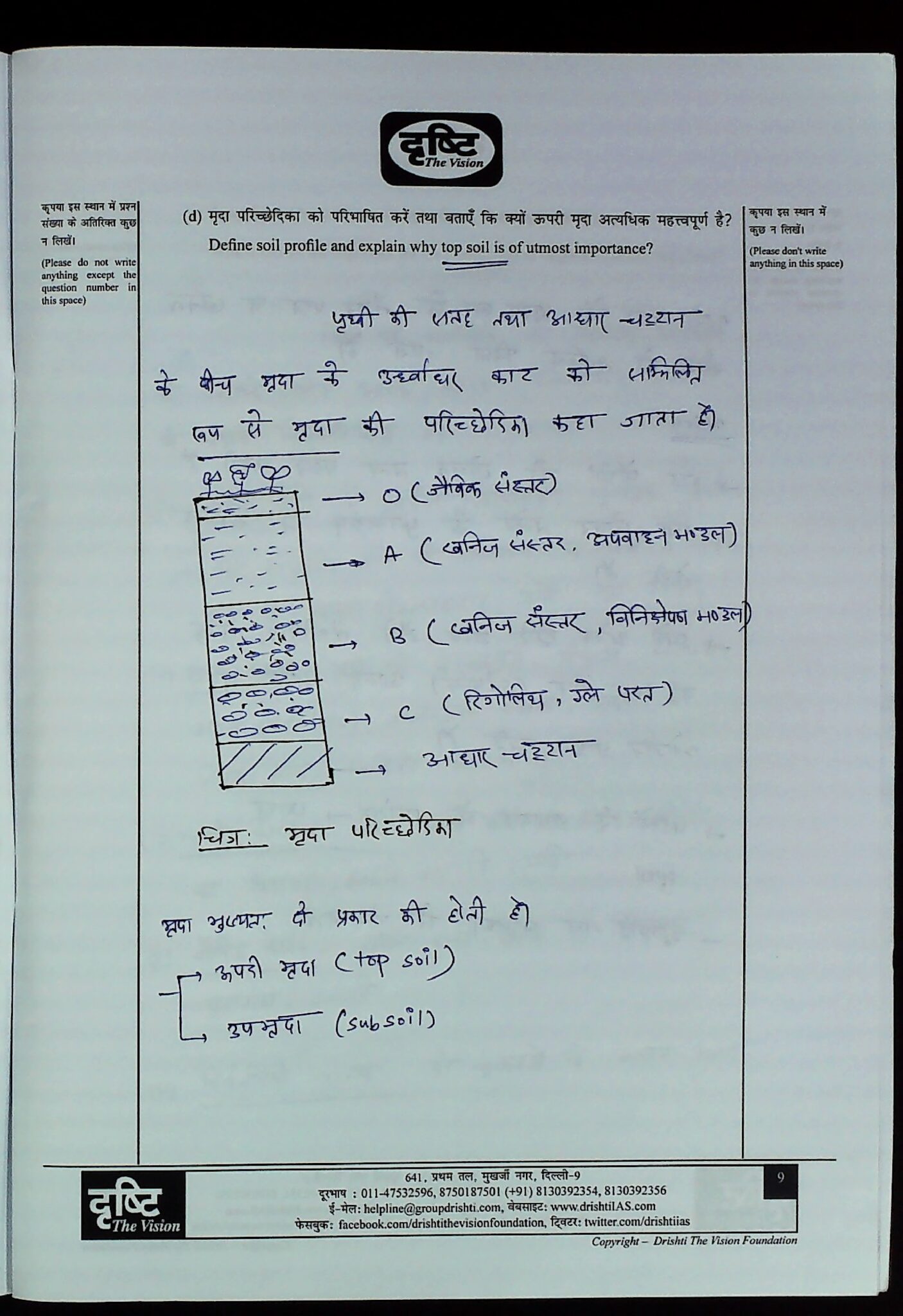 2018 UPSC Topper Sunil Kumar Dhanwanta (Rank-662) Geography Handwritten ...