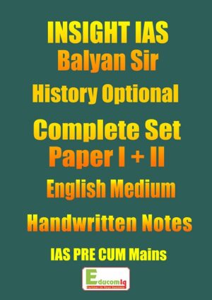 History Optional Class Notes By Balyan Sir In English Medium