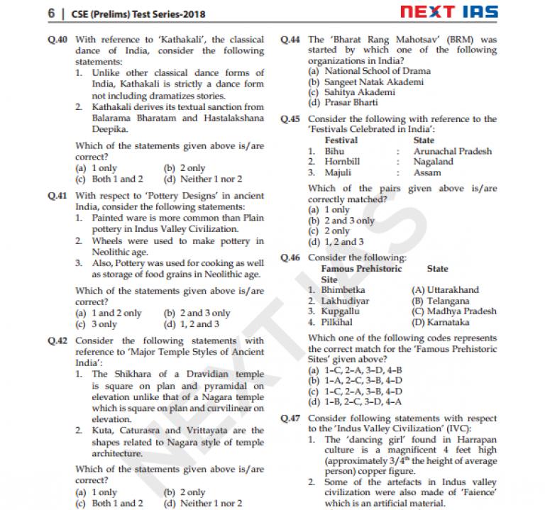 IAS Preliminary Test By Next IAS In English With Model Answers-2021