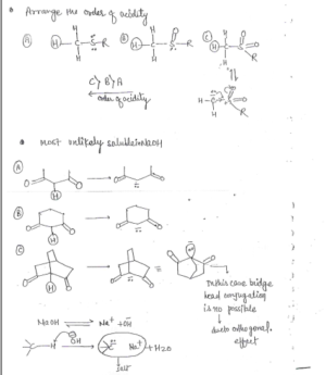 Organic Synthesis handwritten Class Notes Chemical sciences NET CSIR