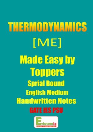 Thermodynamics ME Made Easy Notes For ESE, GATE Entrance