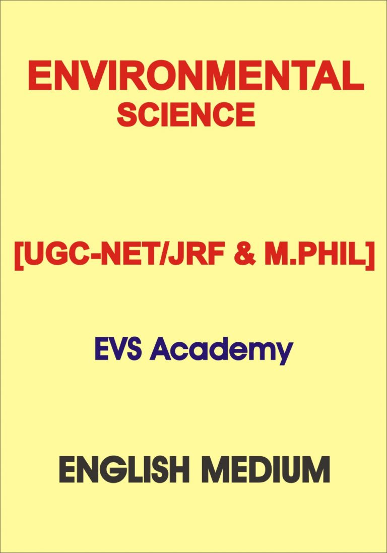 Environmental Science Printed Notes EVS Academy For UGC NET CSIR