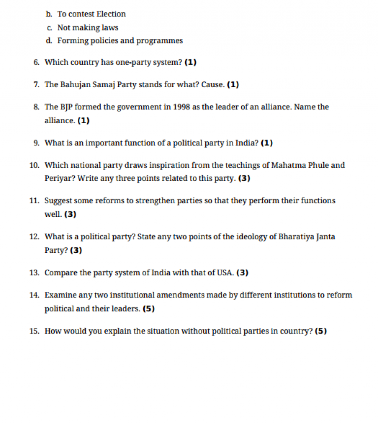 Worksheets For Social Science Std 10th With model Answers