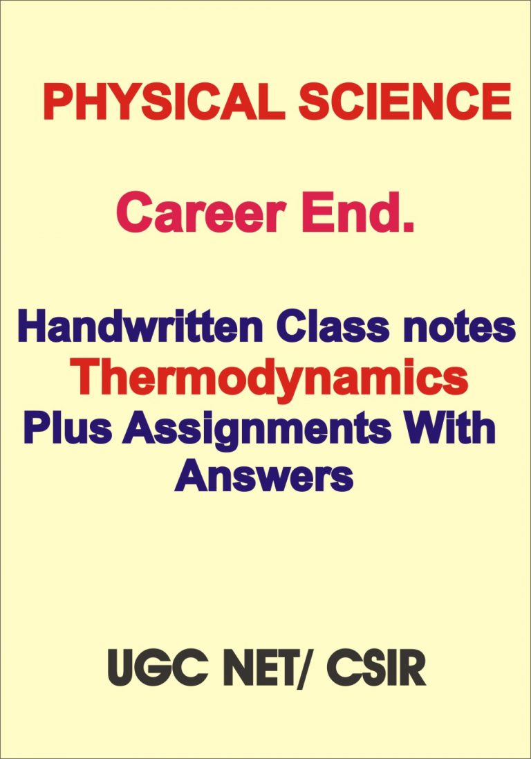 Organic Synthesis handwritten Class Notes Chemical sciences NET CSIR