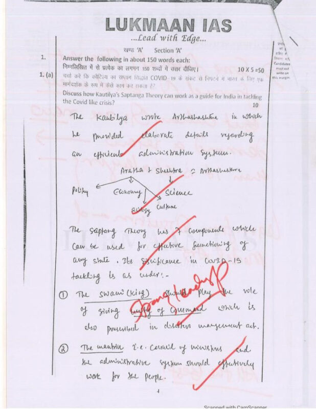 Public Administration Handwritten 11 Test Copy Notes by IAS Topper's ...