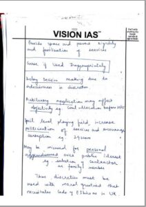 Topper's 2020 Ethics Handwritten 15 Test Copy Notes by Vision IAS in ...