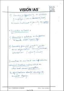 Topper's 2020 Ethics Handwritten 15 Test Copy Notes by Vision IAS in ...