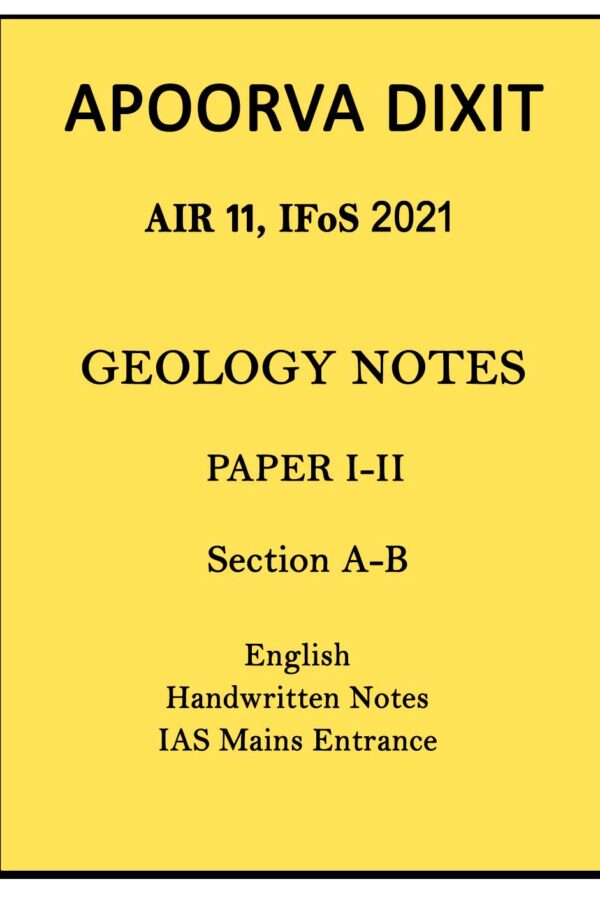 Vision IAS Topper's GS Handwritten 15 Test Copy Notes in English for Mains