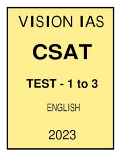 Vision IAS CSAT 3 Test Series Notes in English for Mains 2023