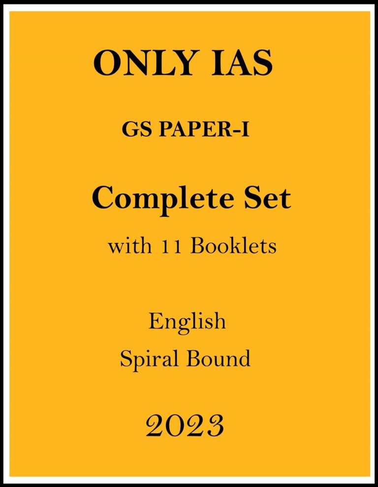 Only IAS GS Paper 1 History Geography Art and Culture Notes for Mains 2023