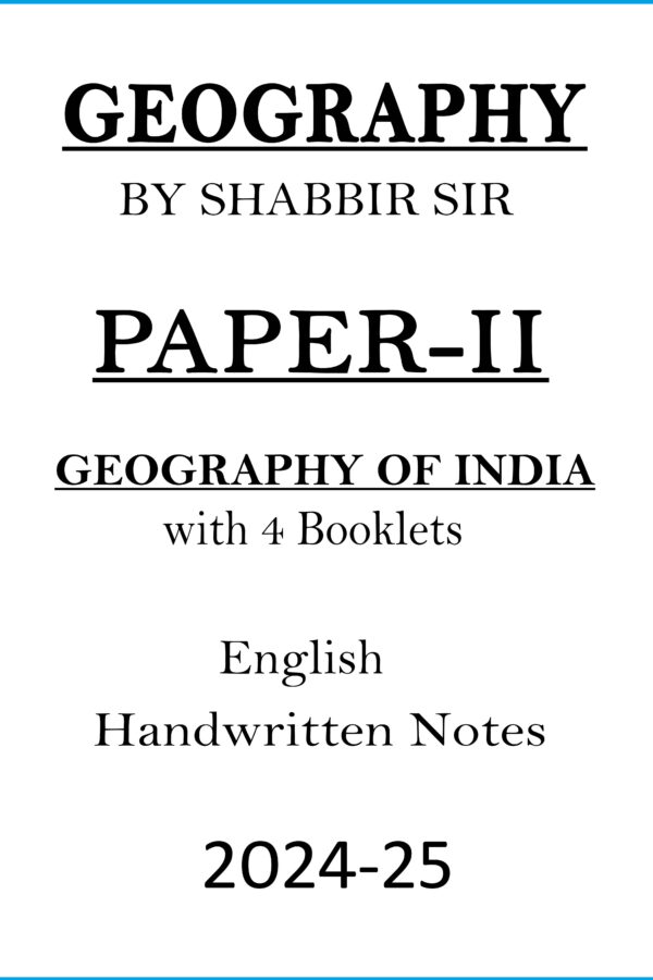 Geography Handwritten Notes for IAS Prelims Cum Mains by Toppers in English