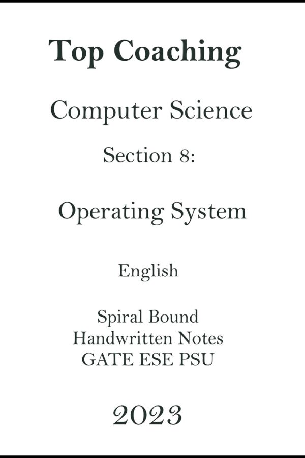 Computer Science Made Easy By Toppers Class Notes For GATE, PSU
