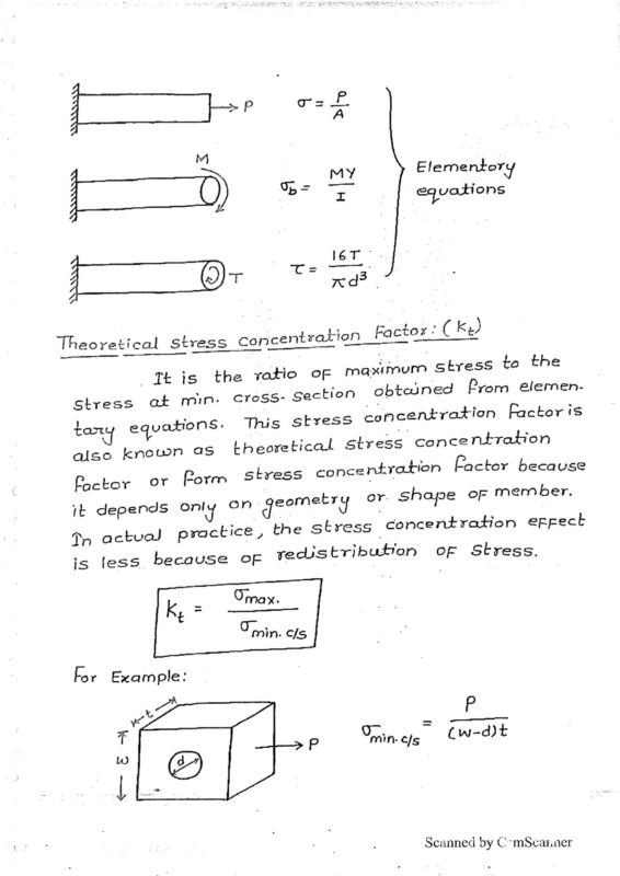 Mechanical Engineering Handwritten Notes of Mechanics and Design ...