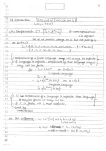 Section 6 Theory of Computation Computer Science Handwritten Notes for ...