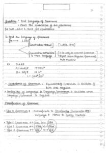 Section 6 Theory of Computation Computer Science Handwritten Notes for ...