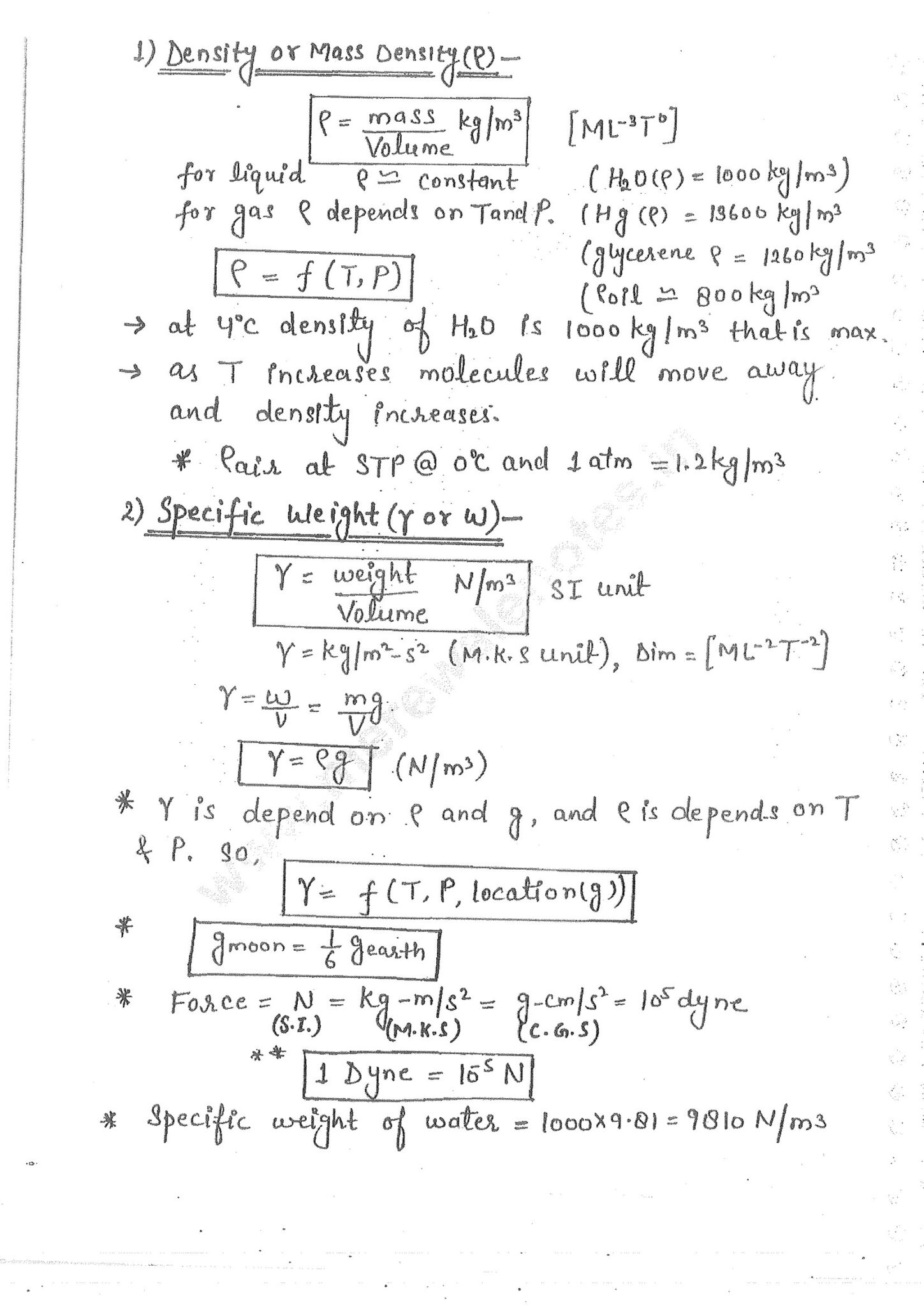 Mechanical Engineering Handwritten Notes of Fluid Mechanics and Thermal ...