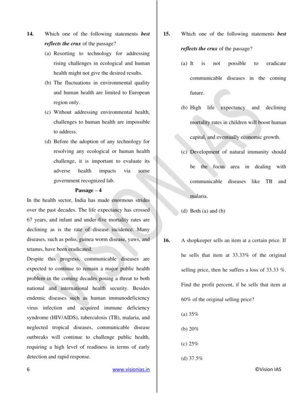 Vision IAS CSAT Aptitude 4 Test Series in Hindi 2024 Vision IAS CSAT Aptitude 4 Test Series in Hindi 2024